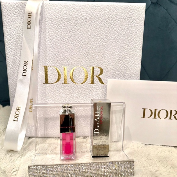 Dior | Makeup | Dior Addict Lip Glow Oil Dior Box 1 Dior Ribbon 1 Dior ...